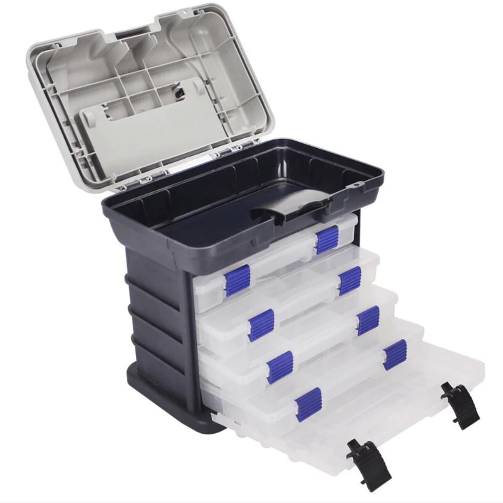 Fishing Gear Storage Box Foldable Handle Storage Waterproof Fishing ...