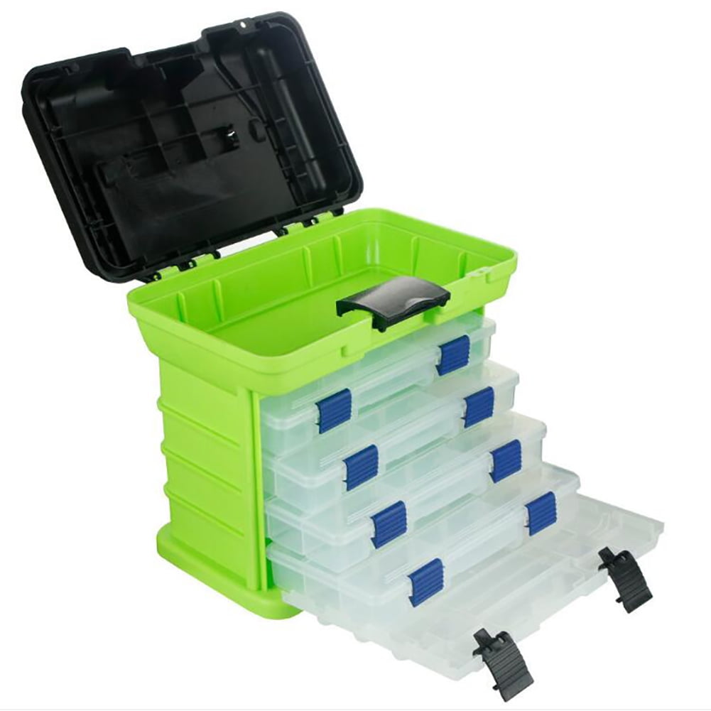Fishing Gear Storage Box Foldable Handle Storage Waterproof Fishing ...