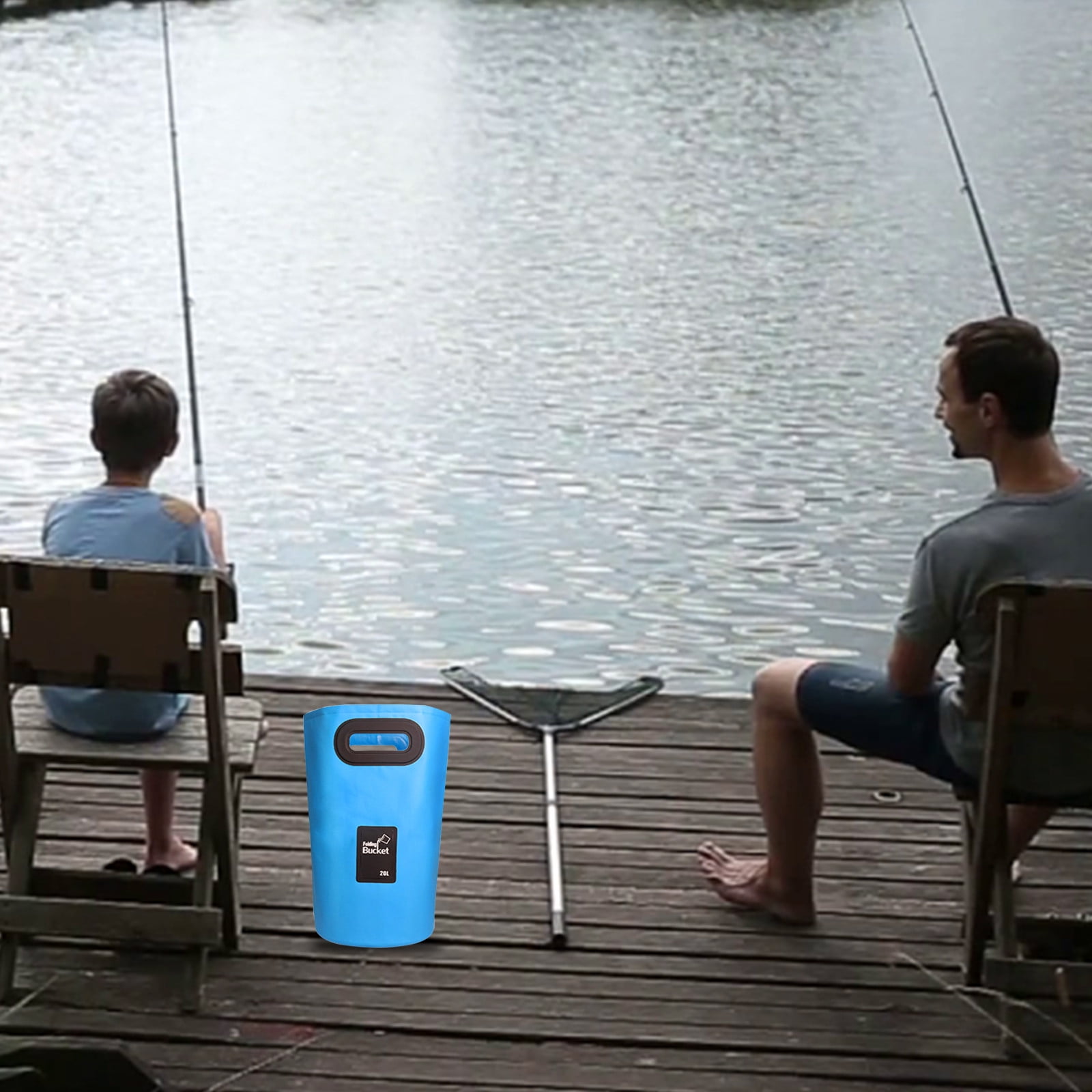 Fishing Gear Storage Container, Foldable Water Bucket, 20l Capacity ...