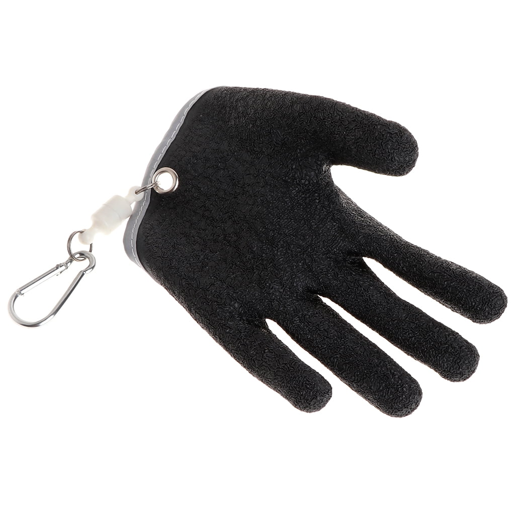 Fishing Gloves Non Slip Latex Glove With Magnet Release Fish Grab Anti ...