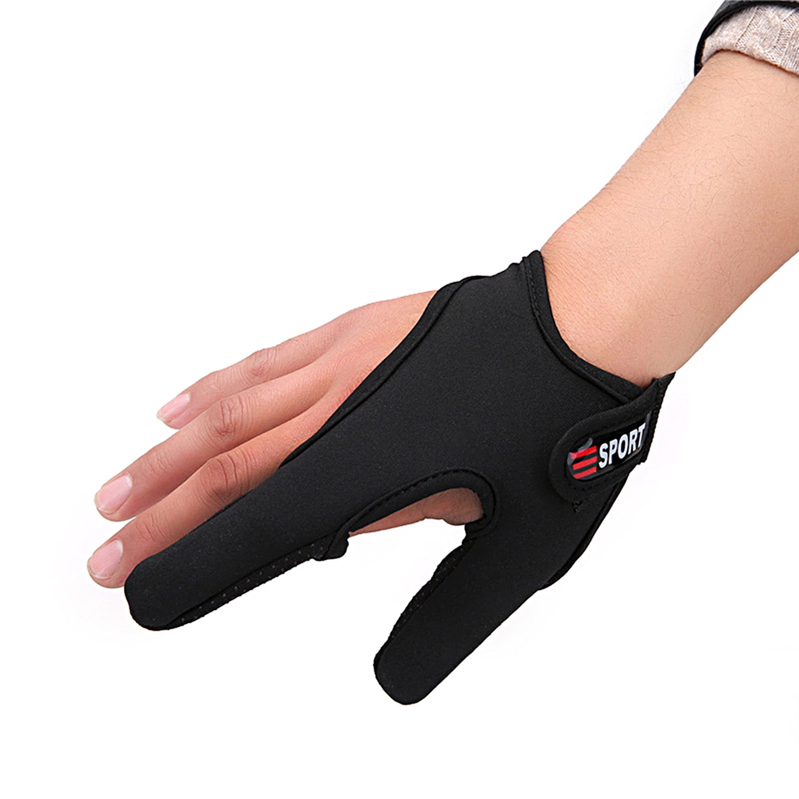 Fishing Gloves Non-slip Anti-puncture Unisex Two-finger Rod Casting ...
