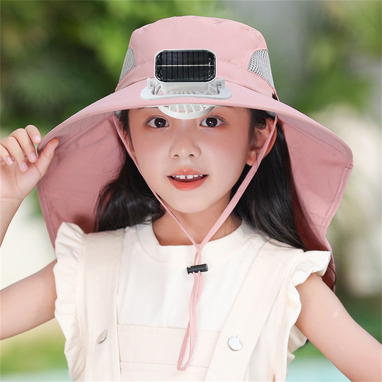 Fishing Hat With Built In Fan Red UPF 50+ Sun Protection Solar Fan Outdoor Fishing Hat 1PC Solar ...