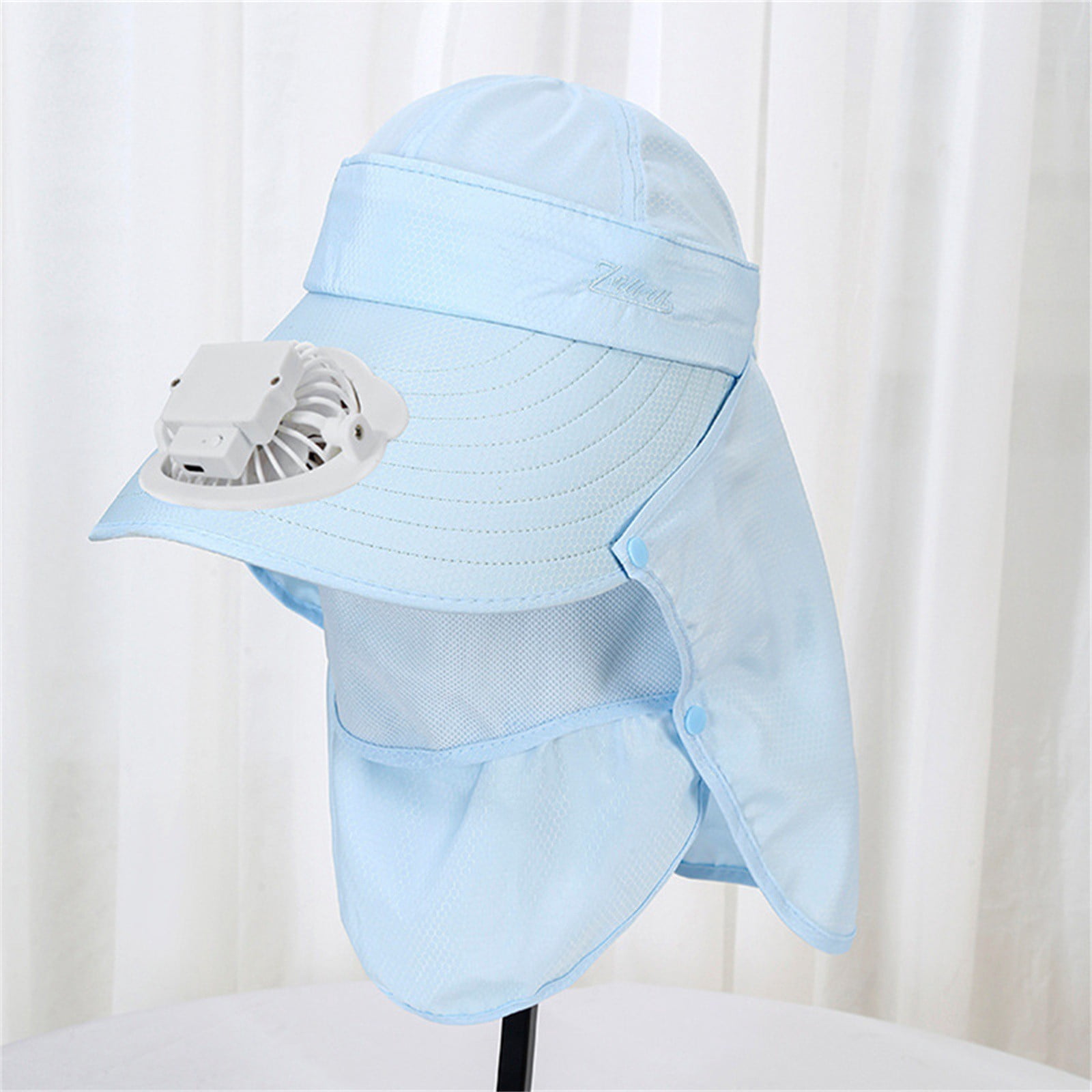 Fishing Hat With Built In Fan for Women Wide Brim UPF 50+ Sun ...