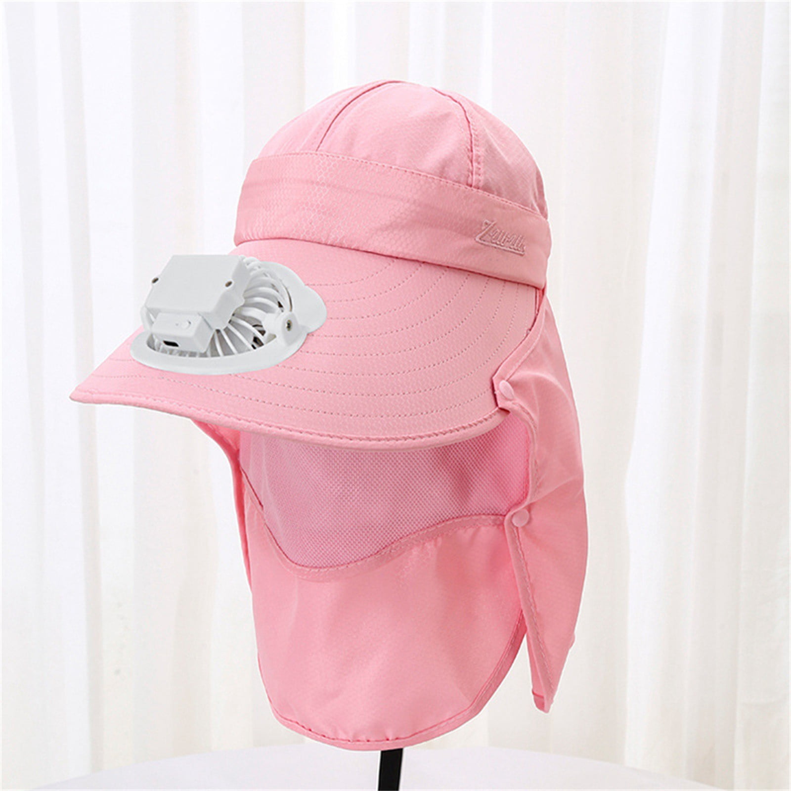 Fishing Hat With Built In Fan for Women Wide Brim UPF 50+ Sun ...