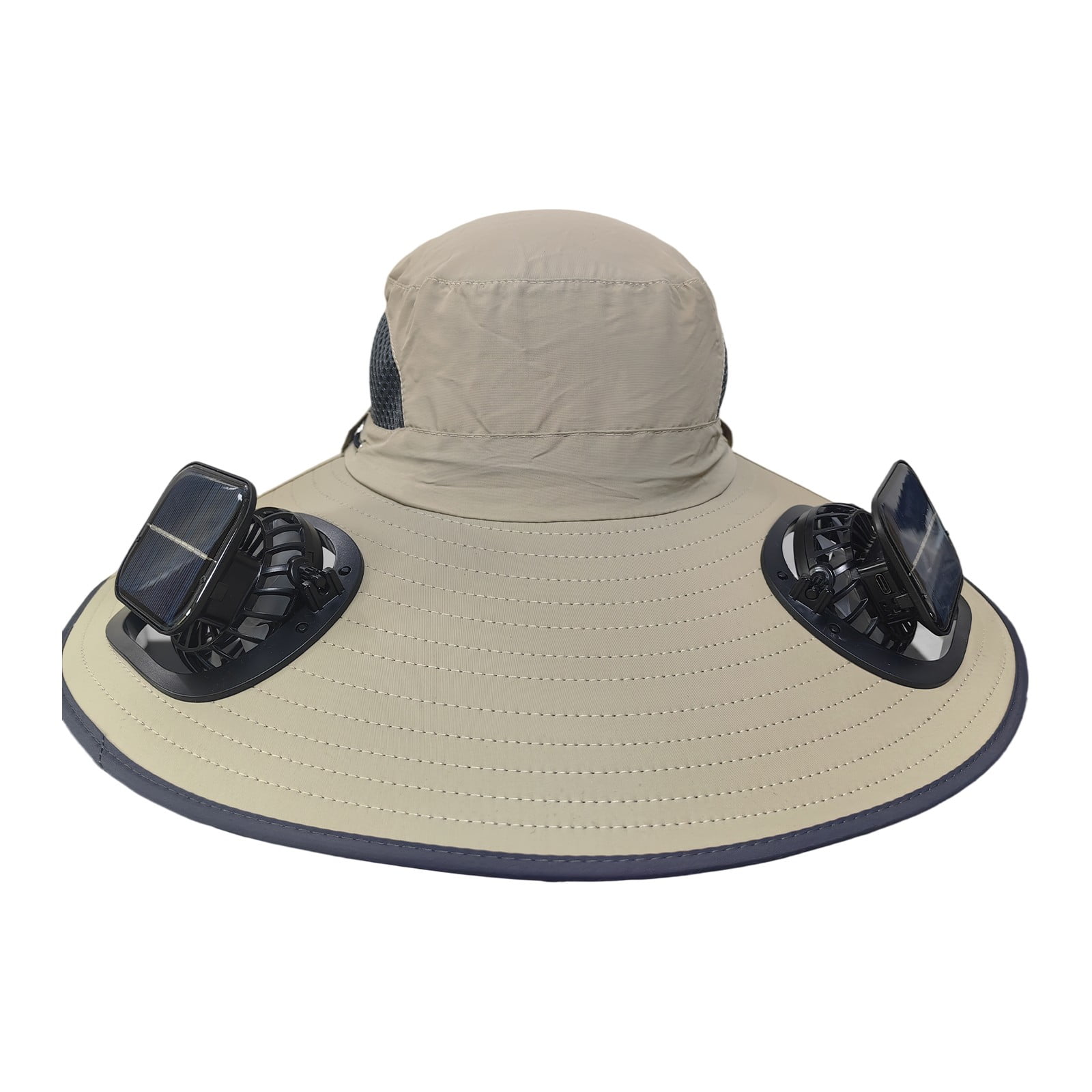 Fishing Hat with Solar Powered Fans for Man Large Sun Hat with Fan ...