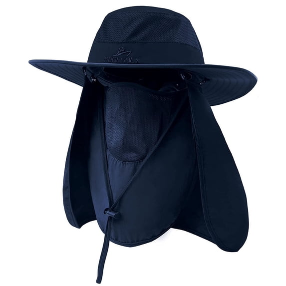 Fishing Hat,Sun Cap with UPF 50+ Sun Protection and Neck Flap,for Man ...