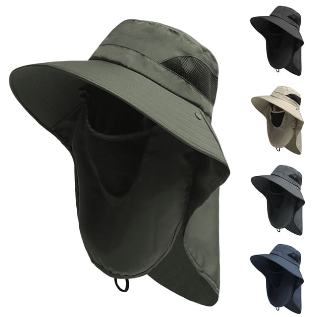 Fishing Hat,UPF 50+ Sun Cap with Face Cover and Neck Flap for Men and ...