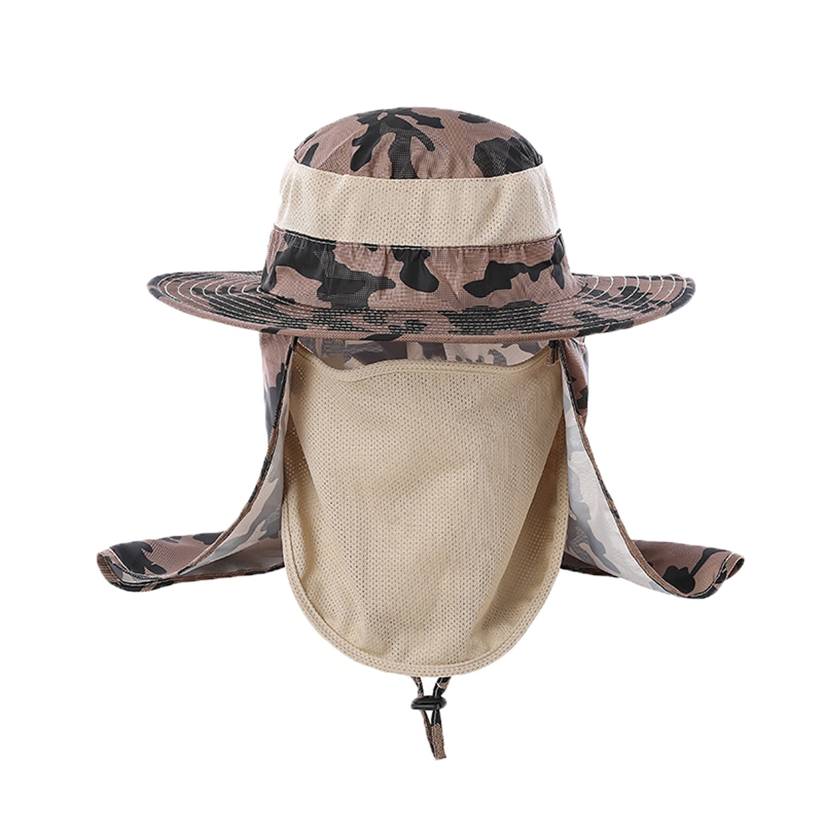 Fishing Hat UPF50+ Neck Flap Wide Brim Sun Hat for Men Women, Water ...