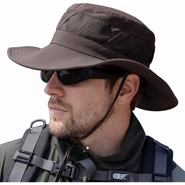 Fishing Hat UPF50+ Wide Brim Sun Hat for Men Women, Water Resistant ...