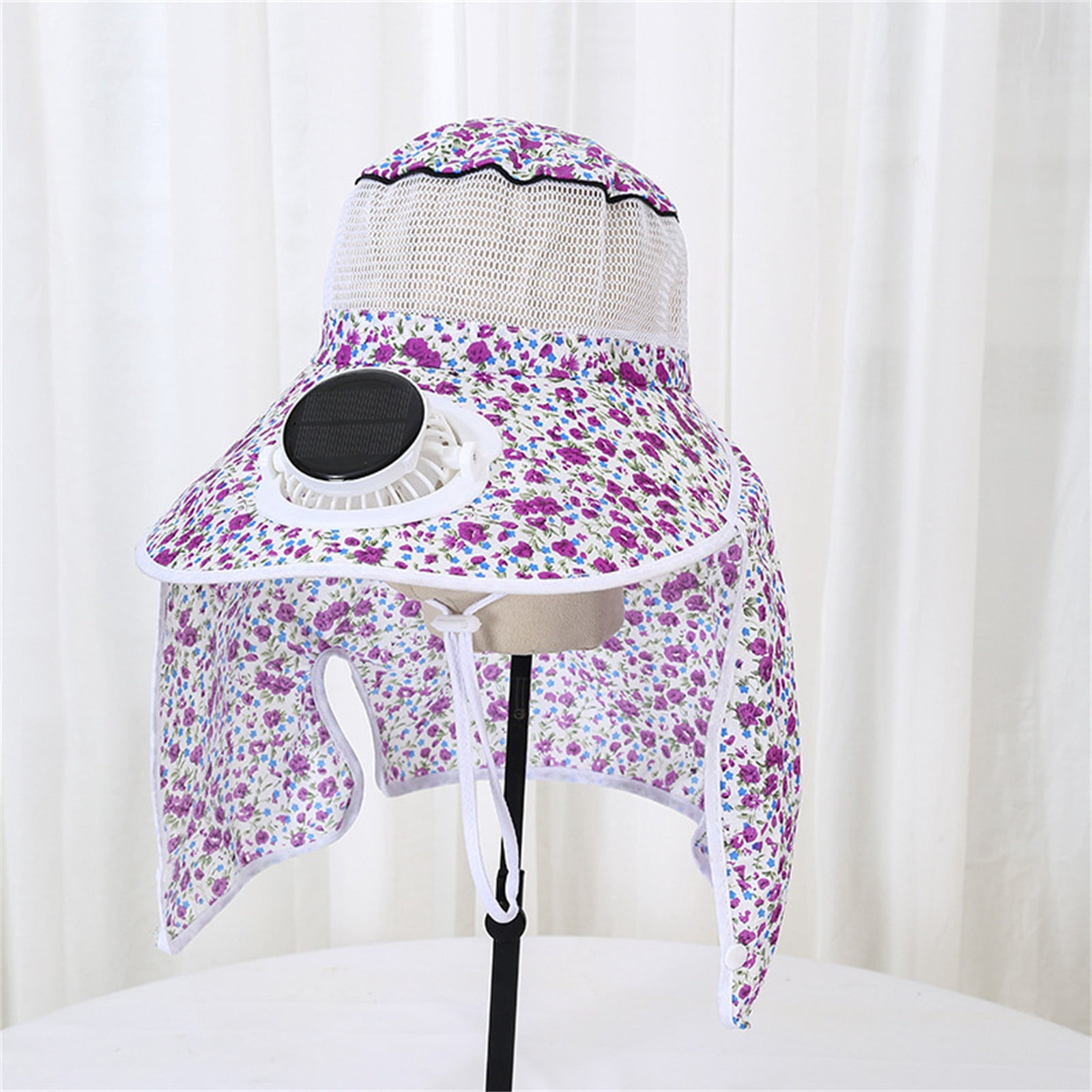 Fishing Hat With Solar Powered Fans 1PC Giant Hat With Fans Solar Power ...