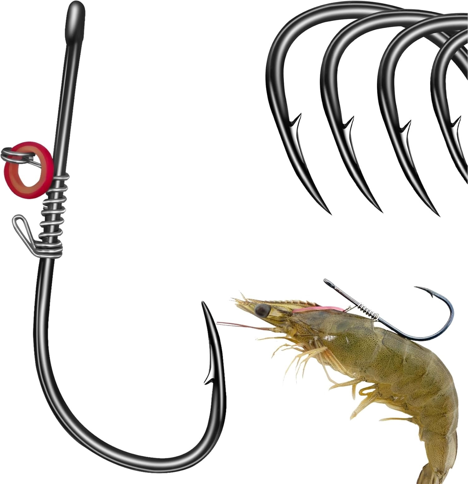 Fishing Hooks-Live Shrimp Hook, Holder Hooks,Fishing Lures Saltwater ...