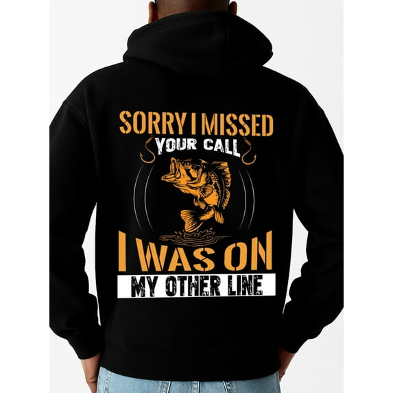 Fishing Humor sweatshirt fish men's sweatshirts black Daily and Weekend ...