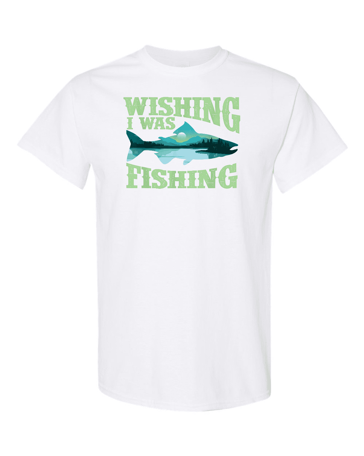 Fishing Inspired Outdoor Angler Hobby Dream Lifestyle Graphic Unisex T ...