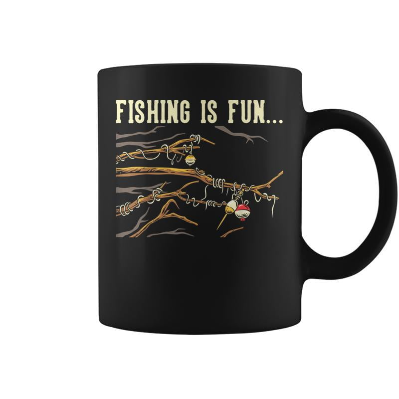 Fishing Is Fun Bobbers Stuck In Tree Coffee Mugs - Walmart.com