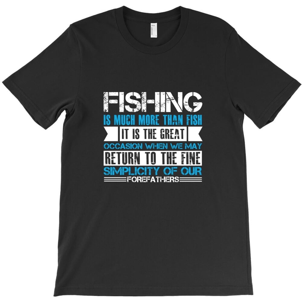 Fishing Is Much More Than Fish Funny Themed Hobby and Angler Quote ...