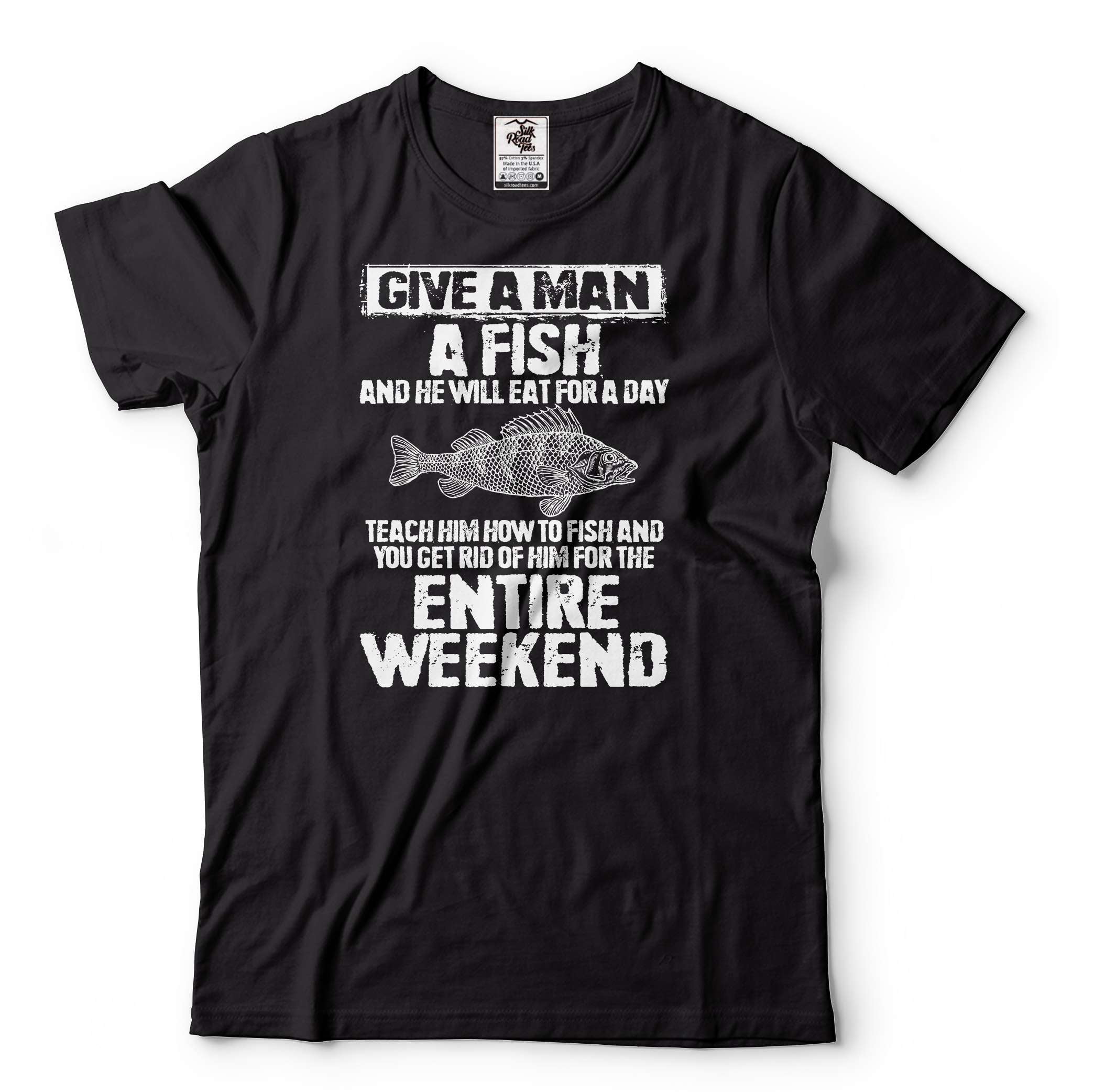 Fishing Joke Shirt Give Man A Fish Shirt Fishing Weekend Shirt Fishing ...