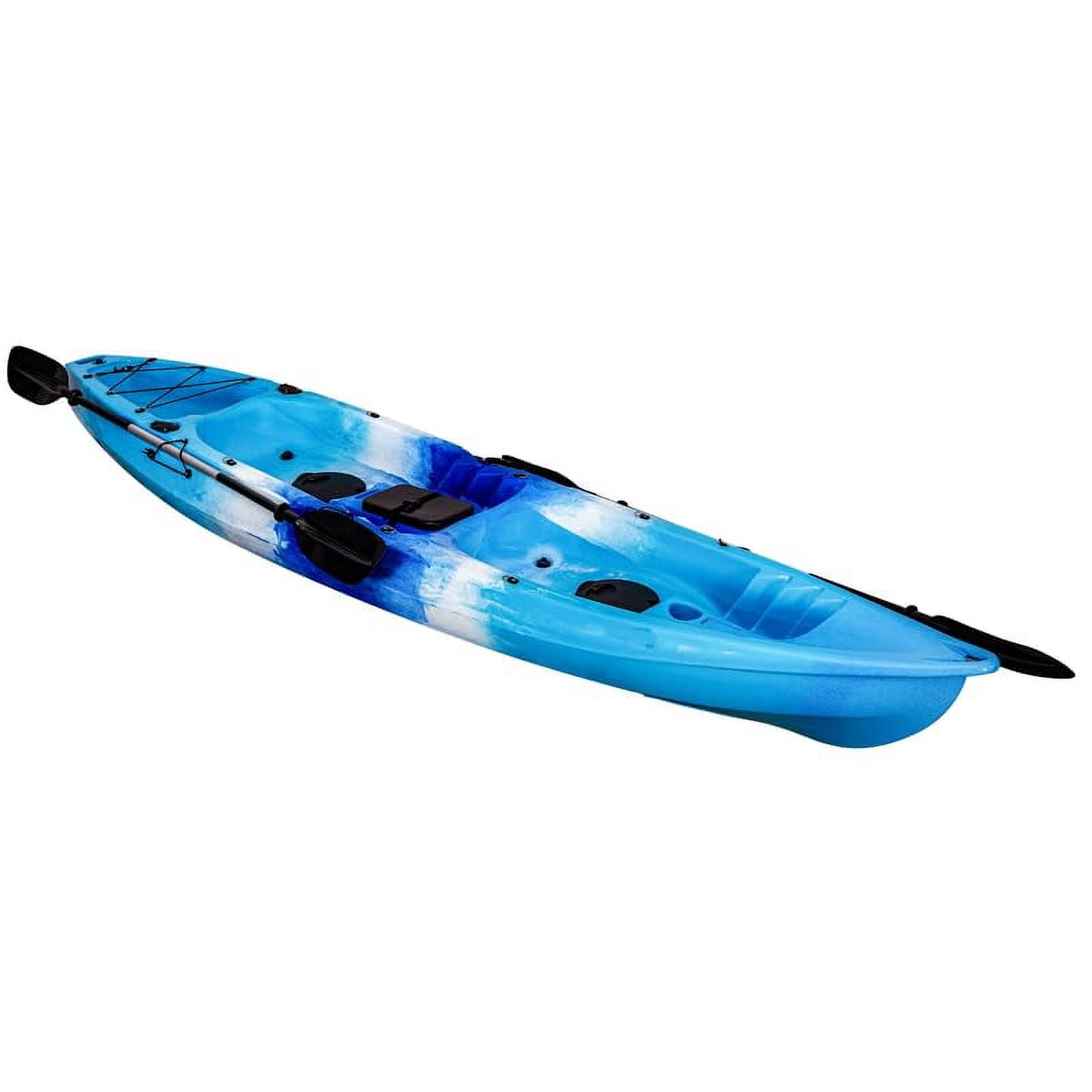 Fishing Kayaks, 12.4FT Sit on Top Kayak for 2 Person Adults with Paddle ...