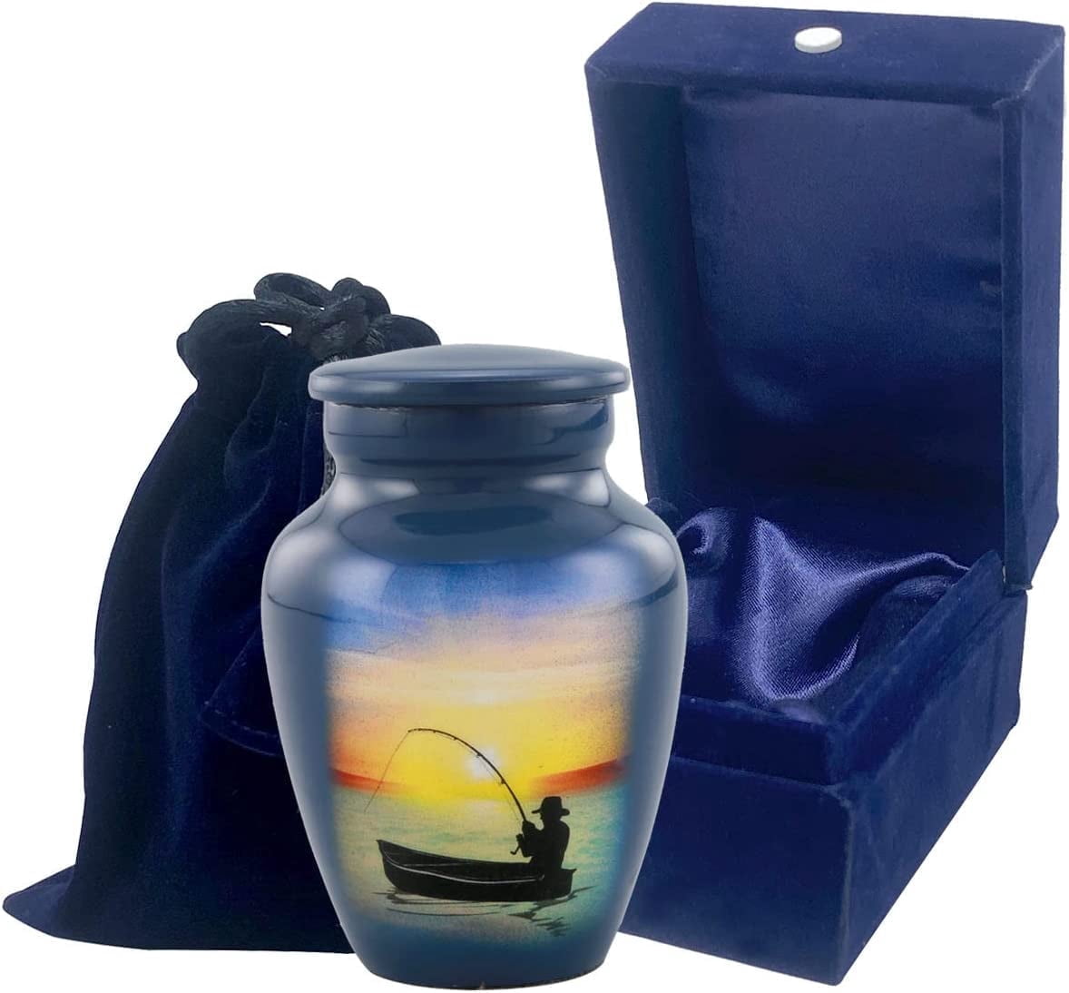 Fishing Keepsake Urn - Fishing Keeksake Cremation Urn for Ashes ...