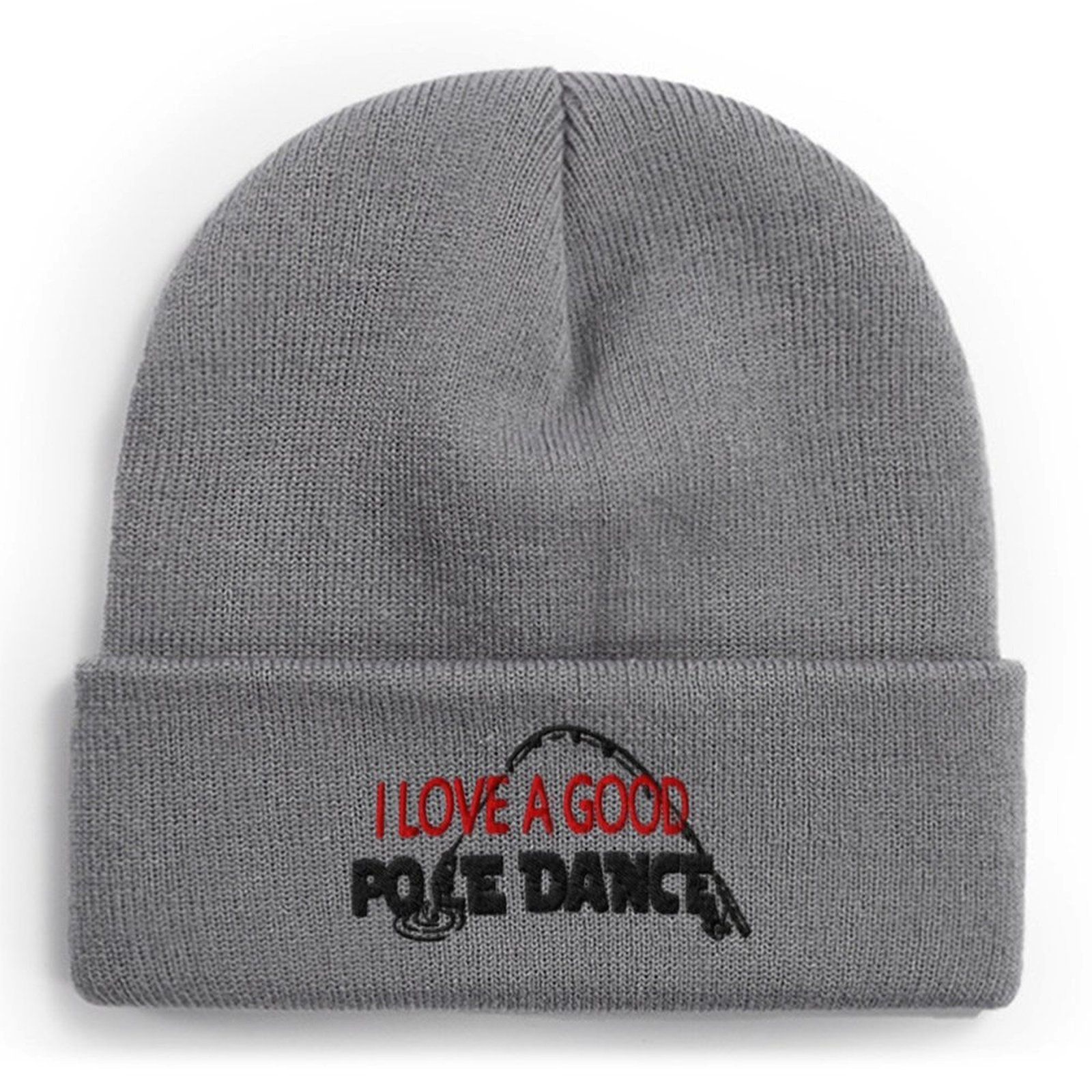 Fishing Knit Beanie Hat - I Love A Good Pole Dance, Fishing Dad Winter ...
