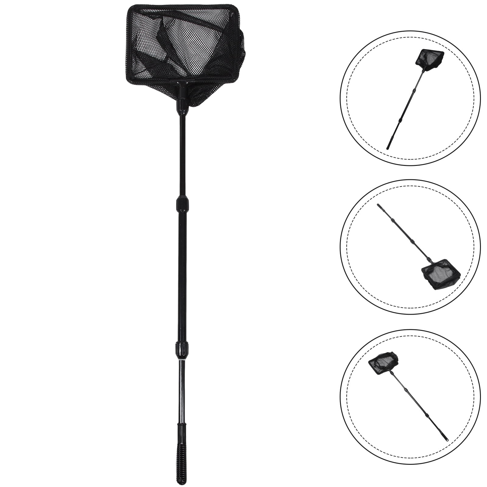 Fishing Landing Net with Aluminum Telescoping Pole, Folding Nylon Mesh ...