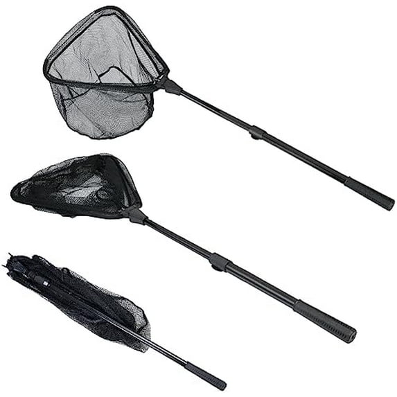 Fishing Landing Net with Telescoping Pole Handle, Fishing net ...