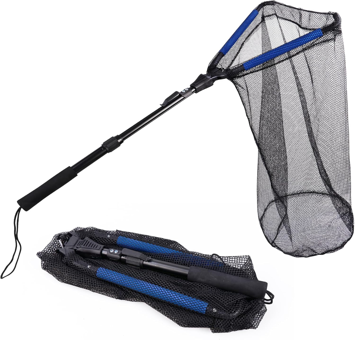 Fishing Landing Net with Telescoping Pole Handle, Fishing net ...