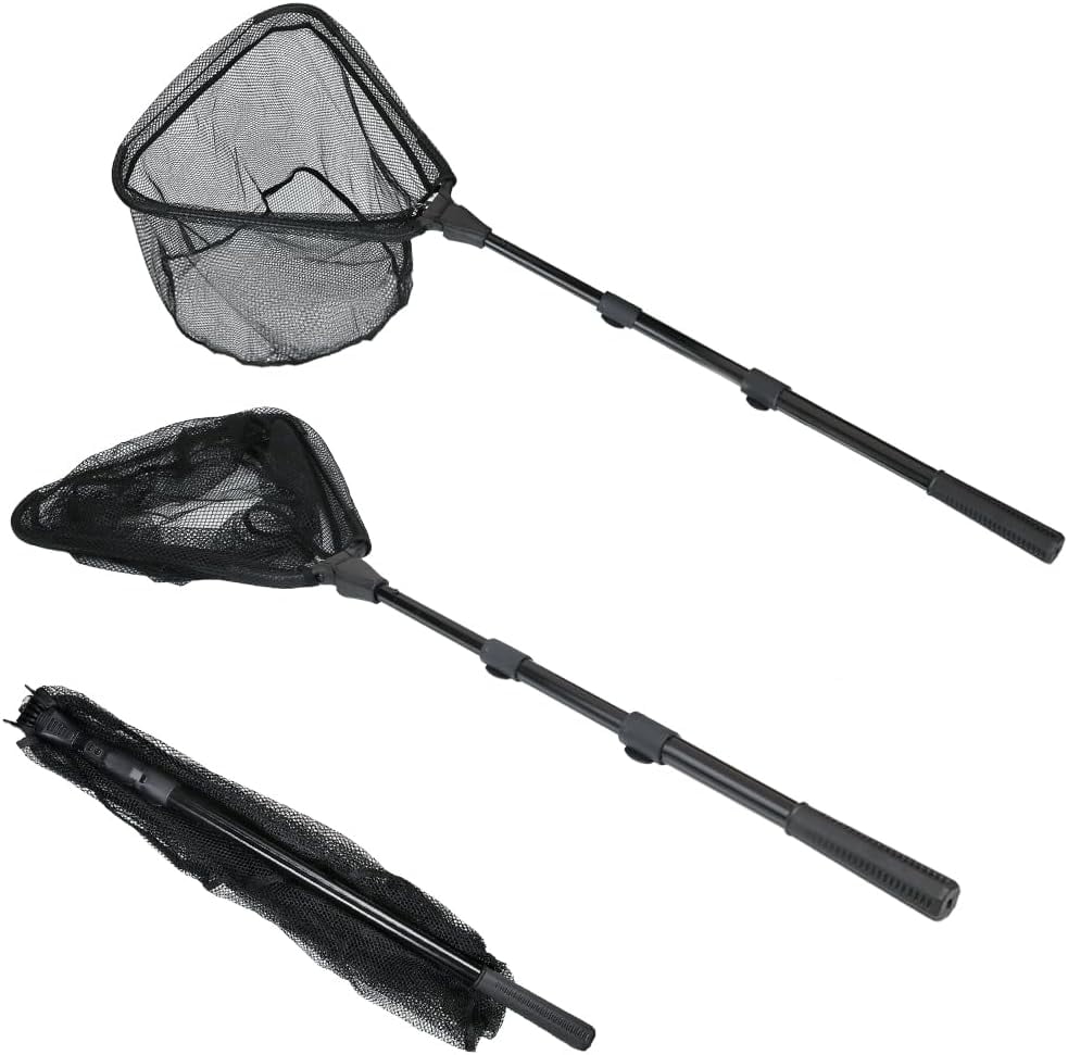 Fishing Landing Net with Telescoping Pole Handle, Fishing net ...