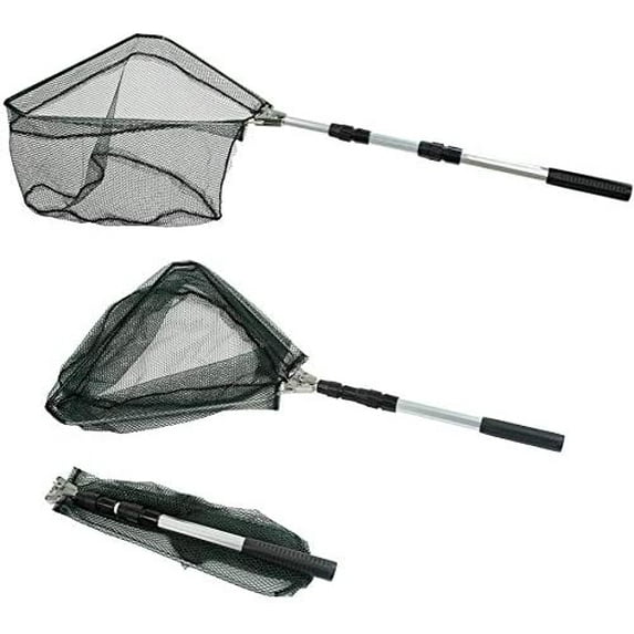 Fishing Landing Net with Telescoping Pole Handle, Fishing net ...