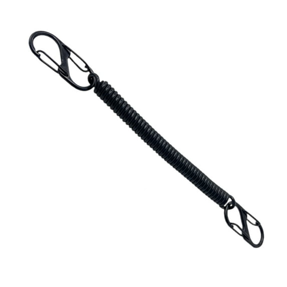 Fishing Lanyards Retractable Coiled Tethers with Carabiner Spring ...