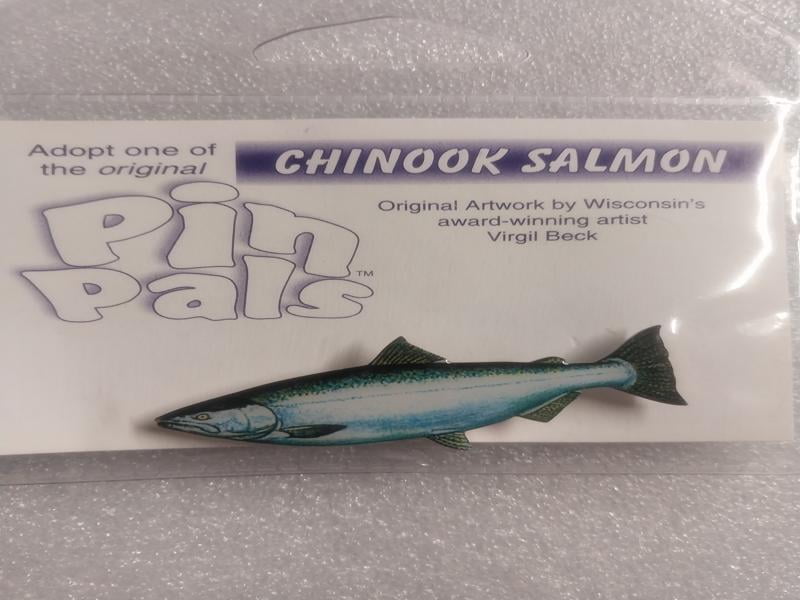 Fishing Lapel Pin / CHINOOK SALMON - Walmart.com