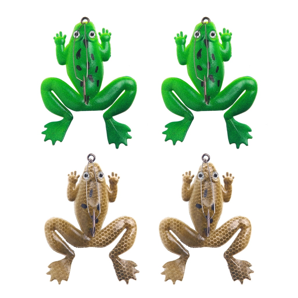 Fishing Large Mouth Lures Large Feet Frogs Baits Double Propellers Legs ...