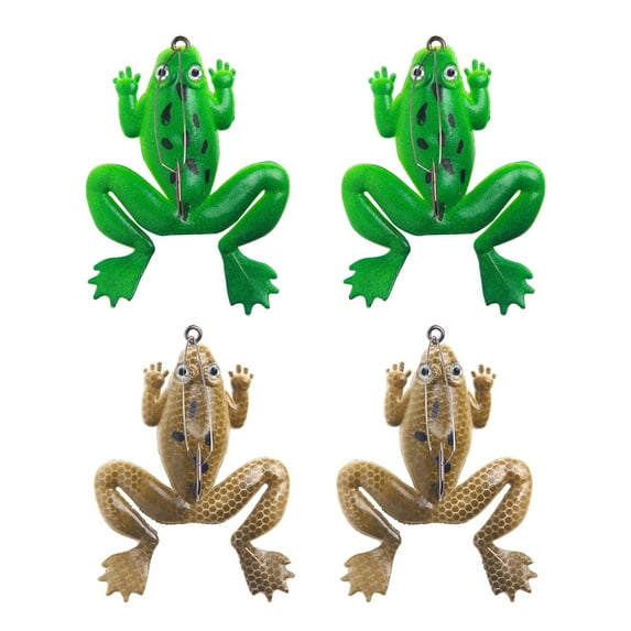 Fishing Large Mouth Lures Large Feet Frogs Baits Double Propellers Legs ...