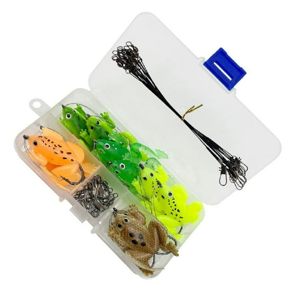 Fishing Large Mouth Lures Large Feet Frogs Baits Double Propellers ...