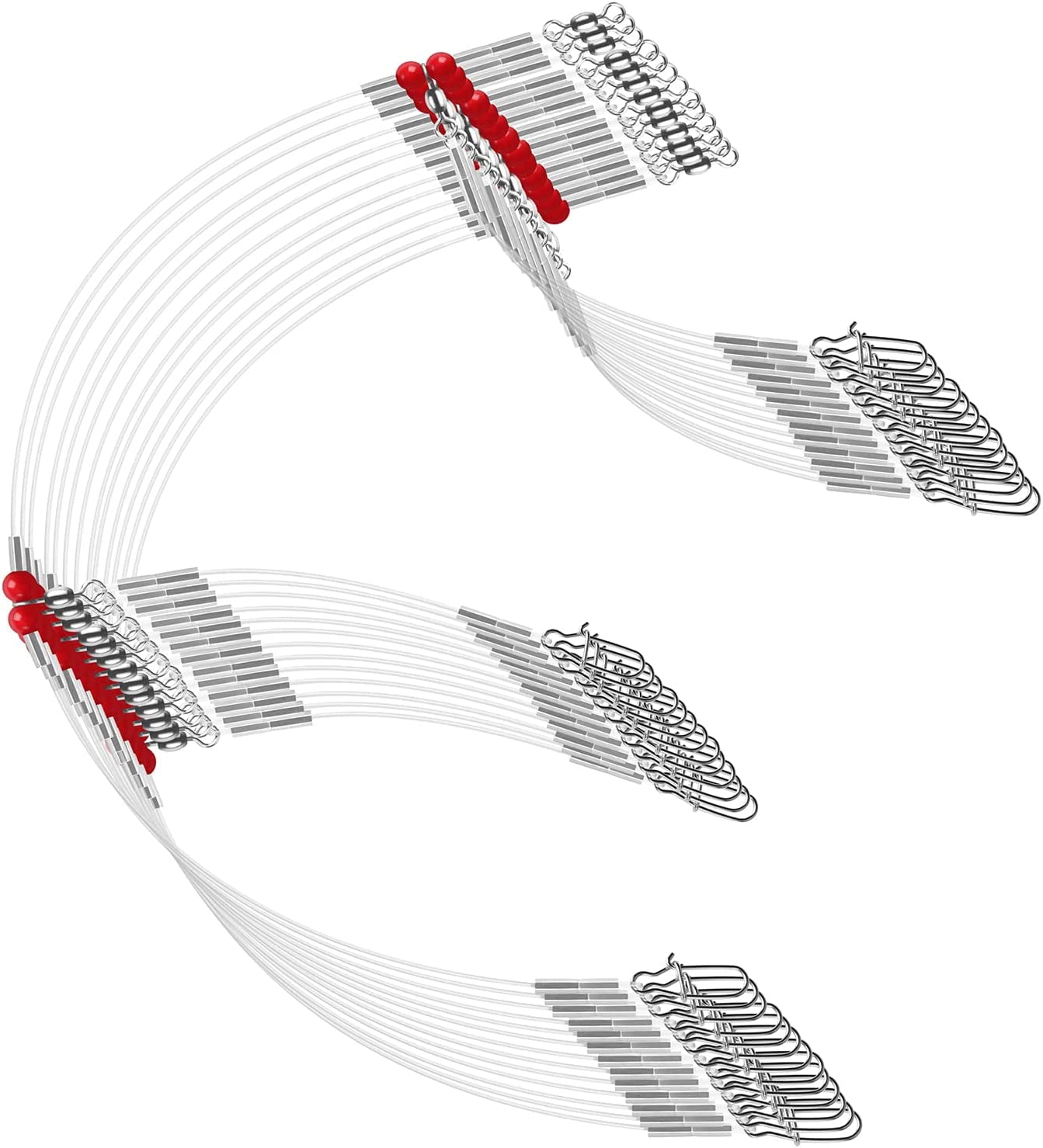 Fishing Leaders,Saltwater Tackle Rig with Swivels Snap, High-Strength ...