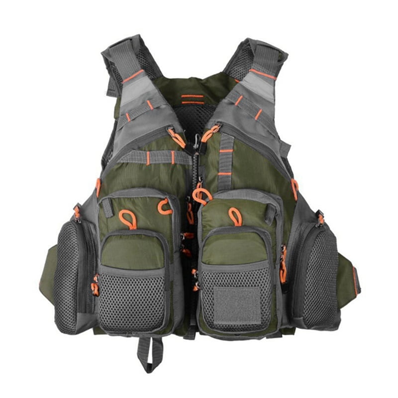 Fishing Life Jacket Vest Outdoor Sports Fly Swimming Adjustable Vest ...