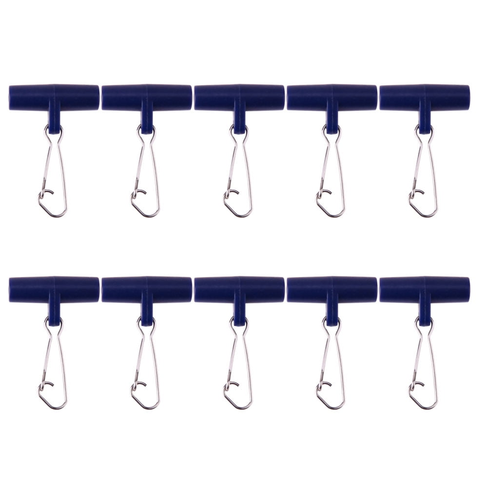 Fishing Line Sinker Slide with Hooked Snap, 10Pcs/Set Fishing Sinker ...