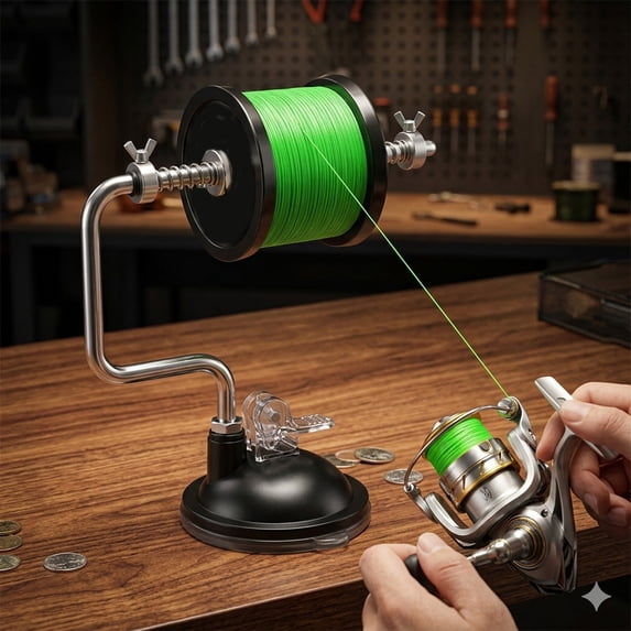 Fishing Line Spooler, Portable Winding Station with Adjustable Tension ...