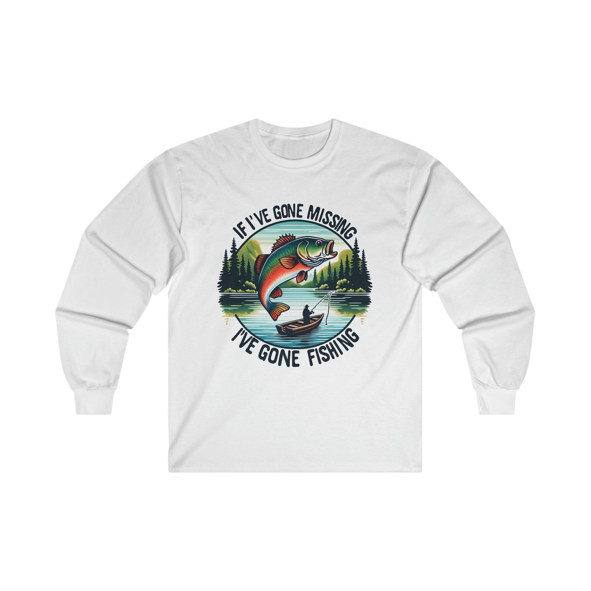 Fishing Long Sleeve Shirt, Outdoor Adventure Tee, Angler Gift, Gone ...