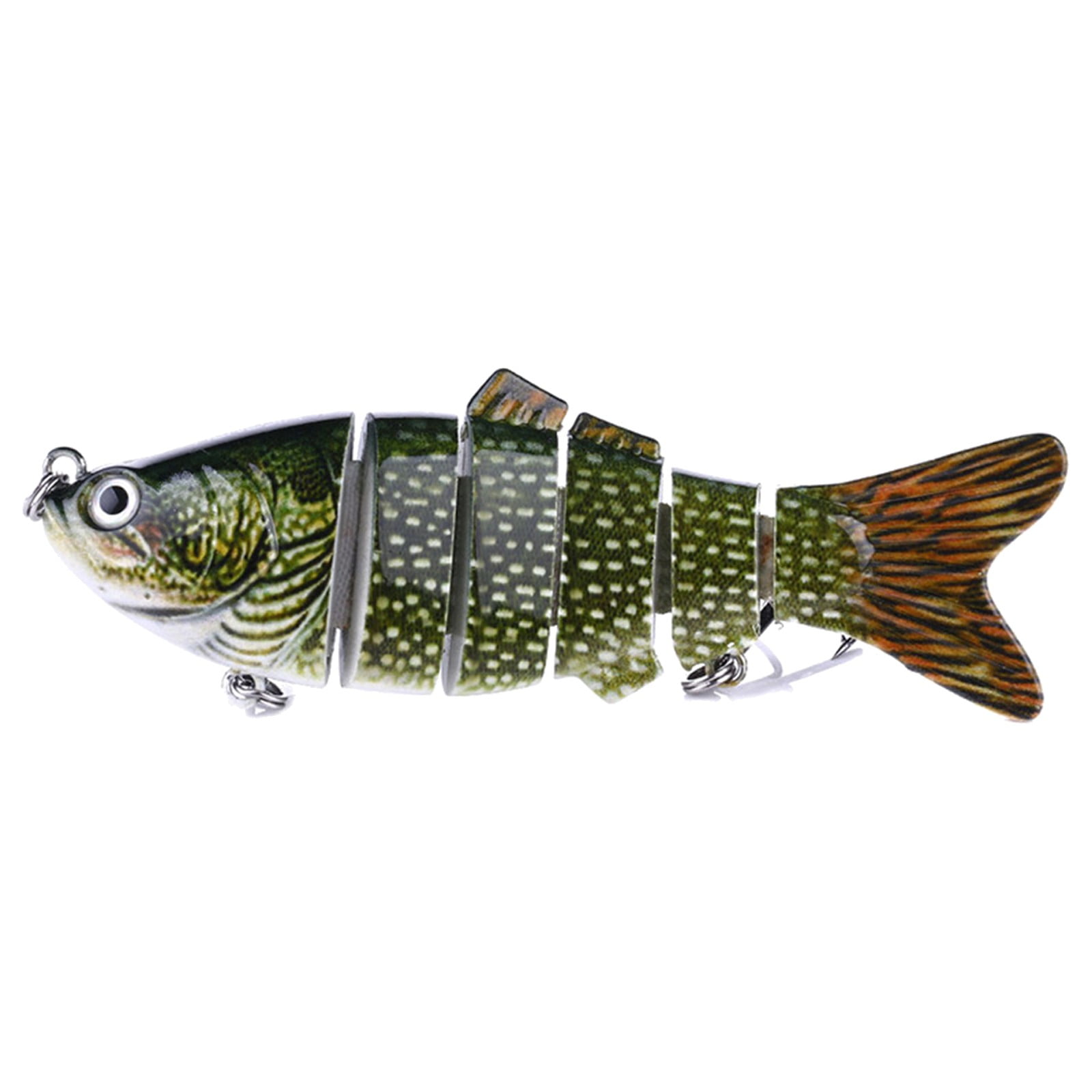Fishing Lure 7-Segment Multi Jointed Fishing Lures Bait Crankbait Hooks ...
