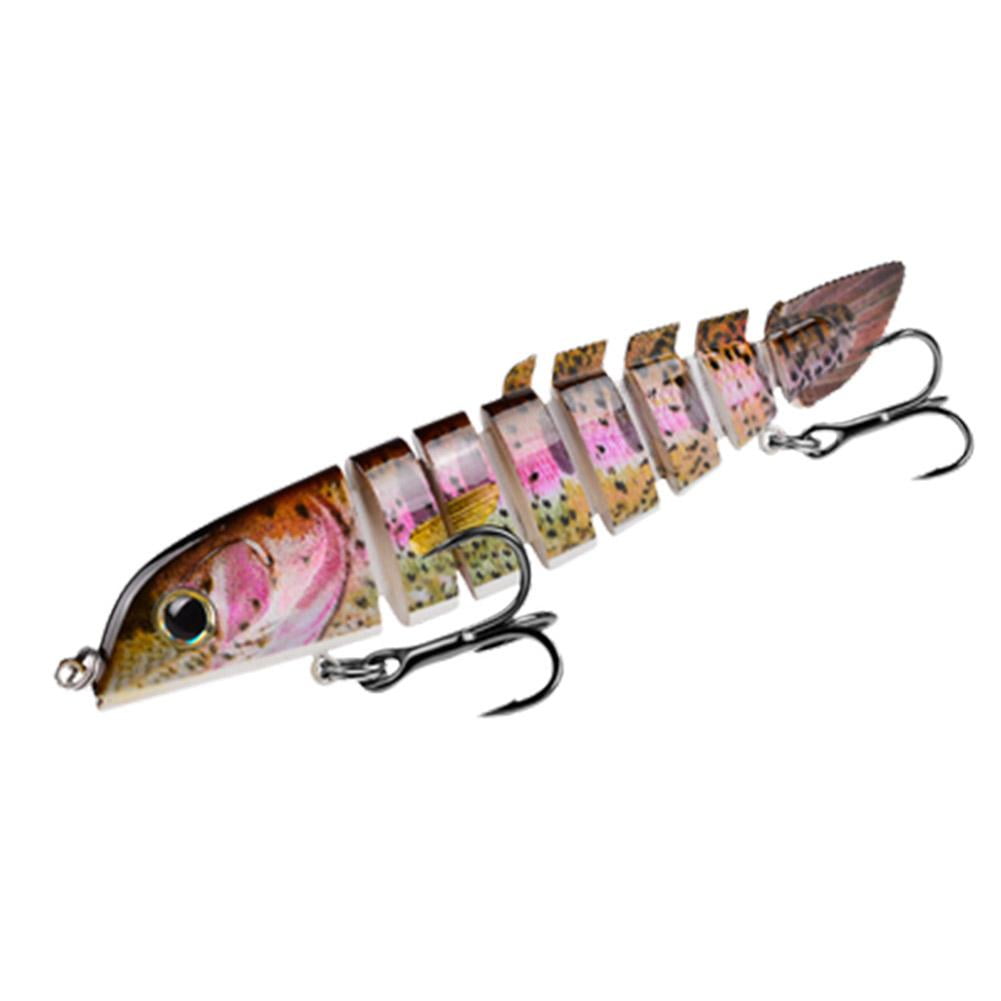 Fishing Lure 8-Segment Fish Bass Minnow Swimbait Tackle Hot Lure ...