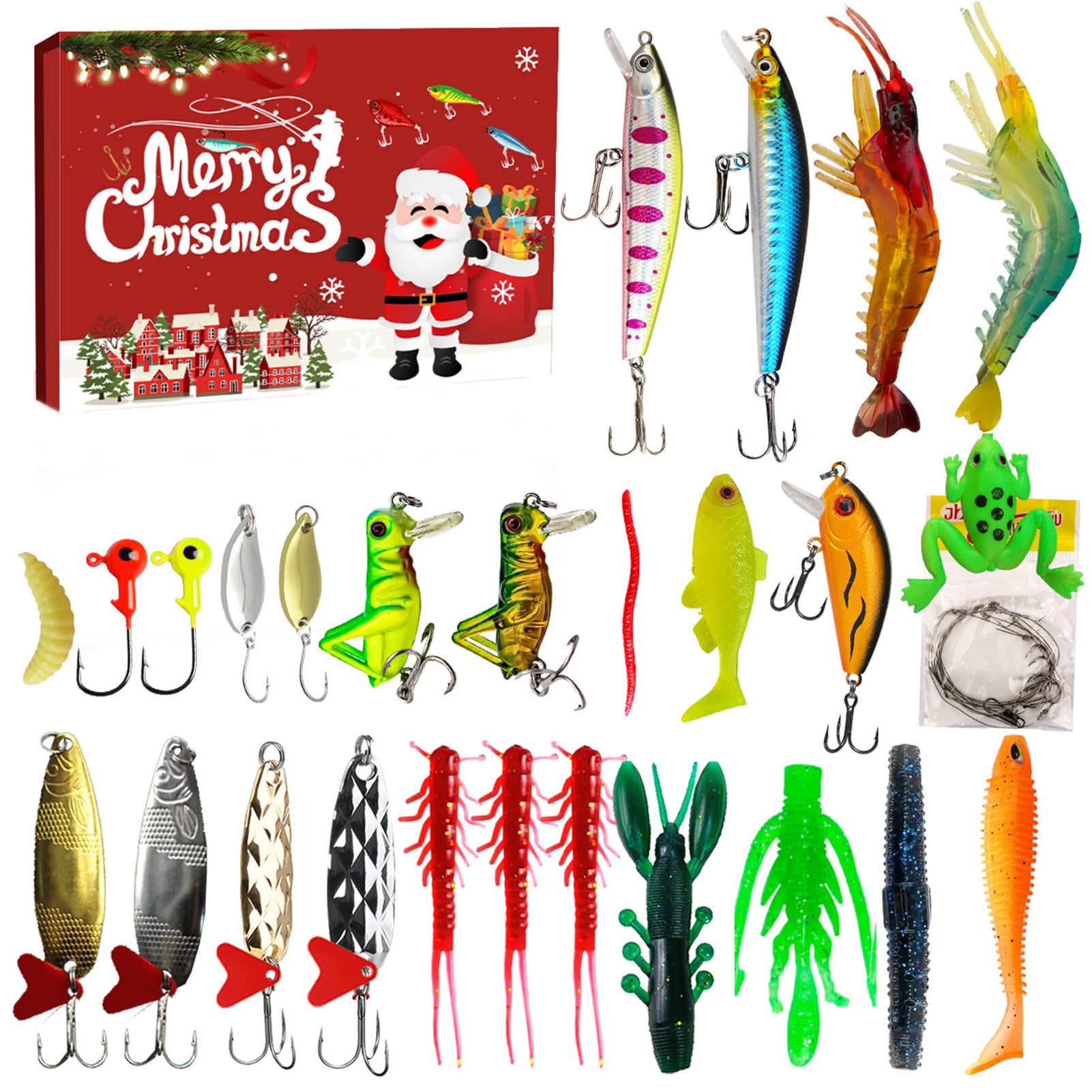 Fishing Lure Advent Calendar,24-Days Fish Lures Set,2024 Advent ...
