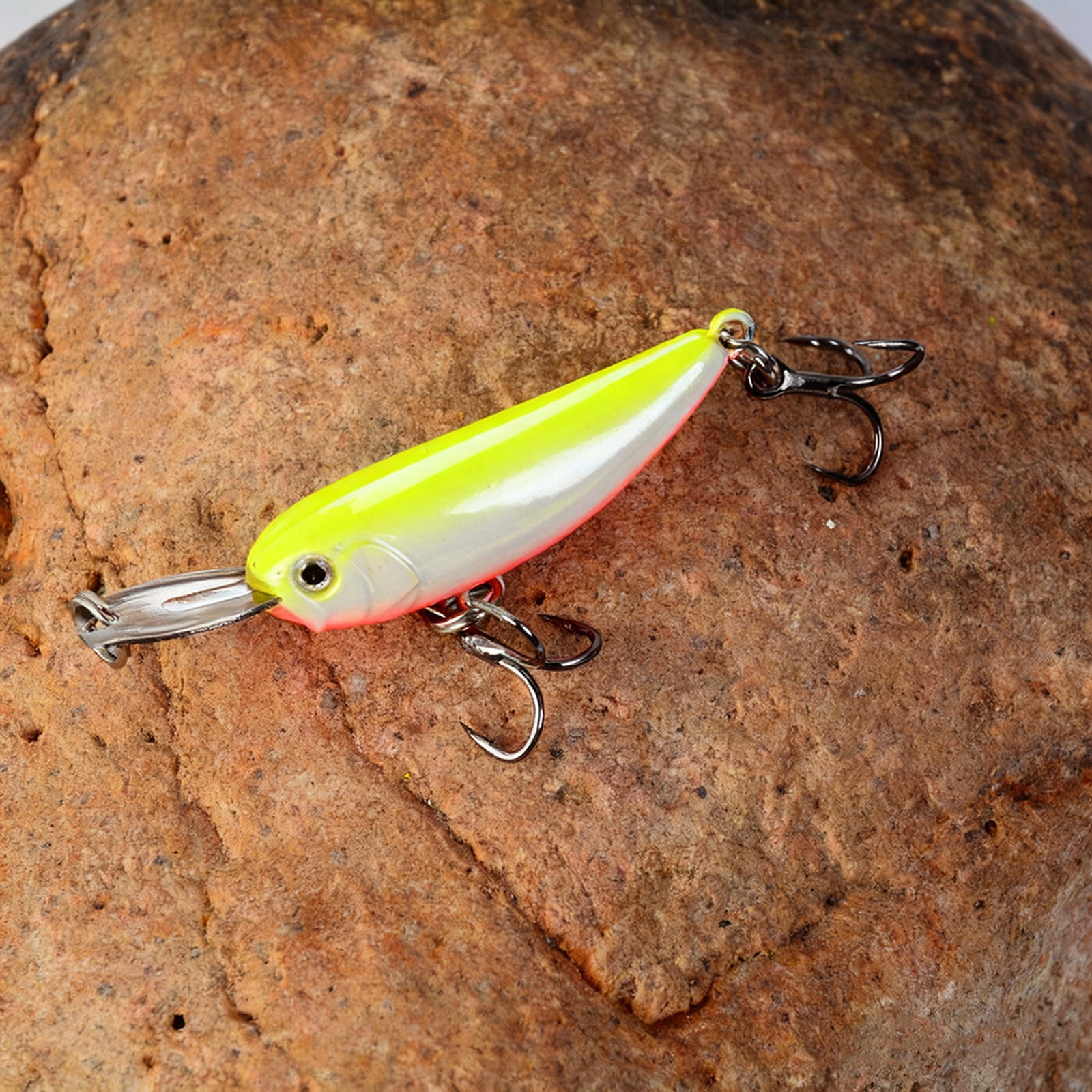 Fishing Lure Crankbait Hard Bait with Treble Hooks for Freshwater and ...