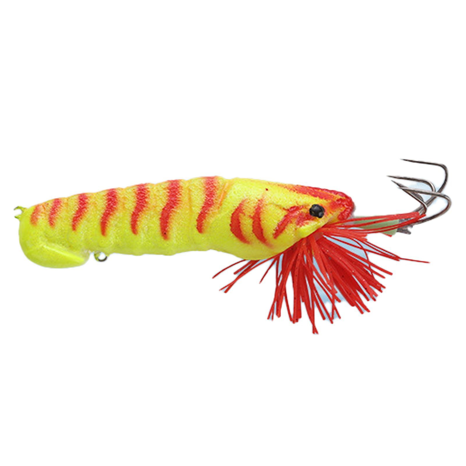 Fishing Lure Octopus Ultra-Sharp Plastic Shrimp Cuttlefish Squid Hook ...