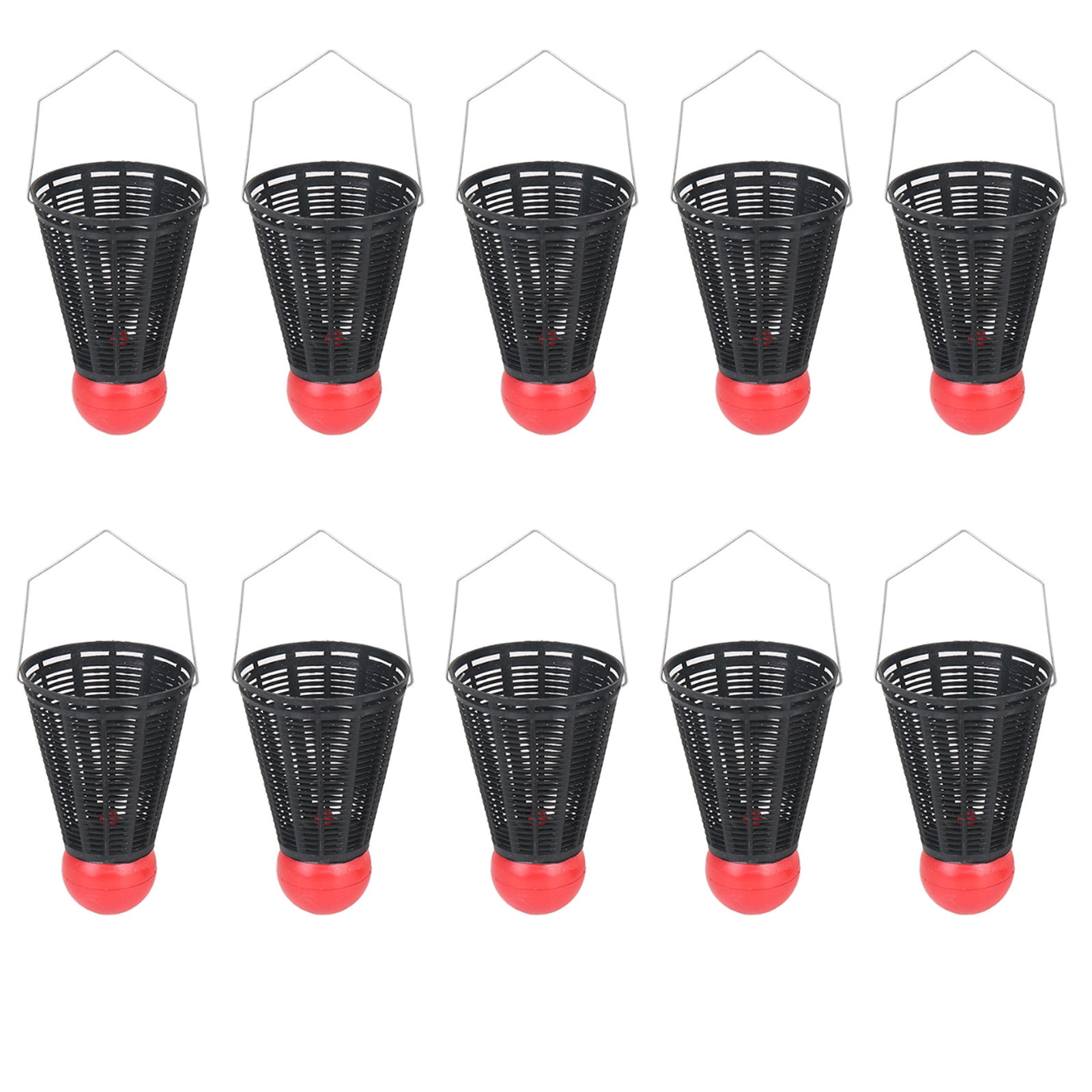 Fishing Lure Thrower, 10Pcs Throwing Device with Badminton Type Basket ...