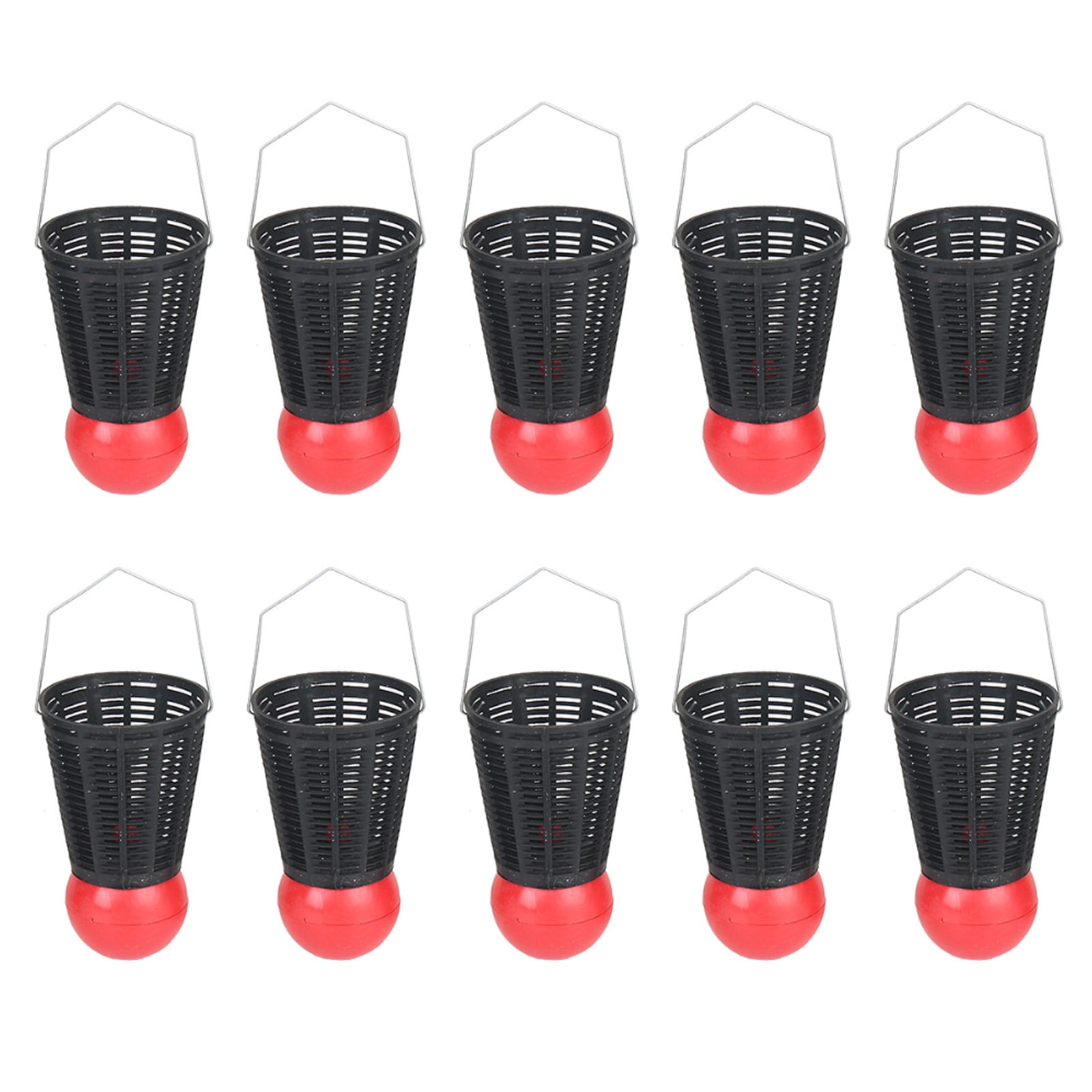 Fishing Lure Thrower, 10Pcs Throwing Device with Badminton Type Basket ...