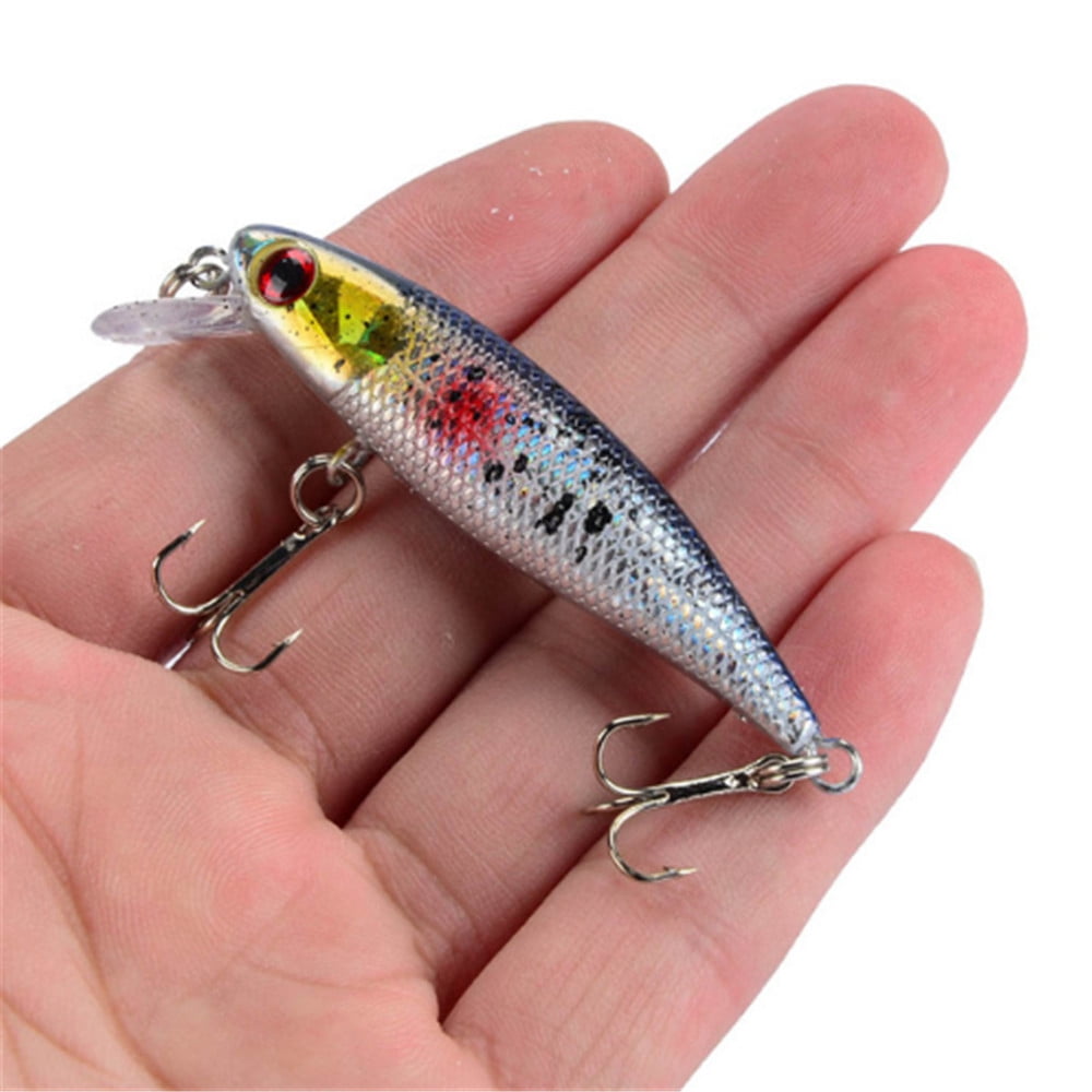 Fishing Lure Wobbler 6.5cm/4g Submersible Artificial Plastic Minnow ...
