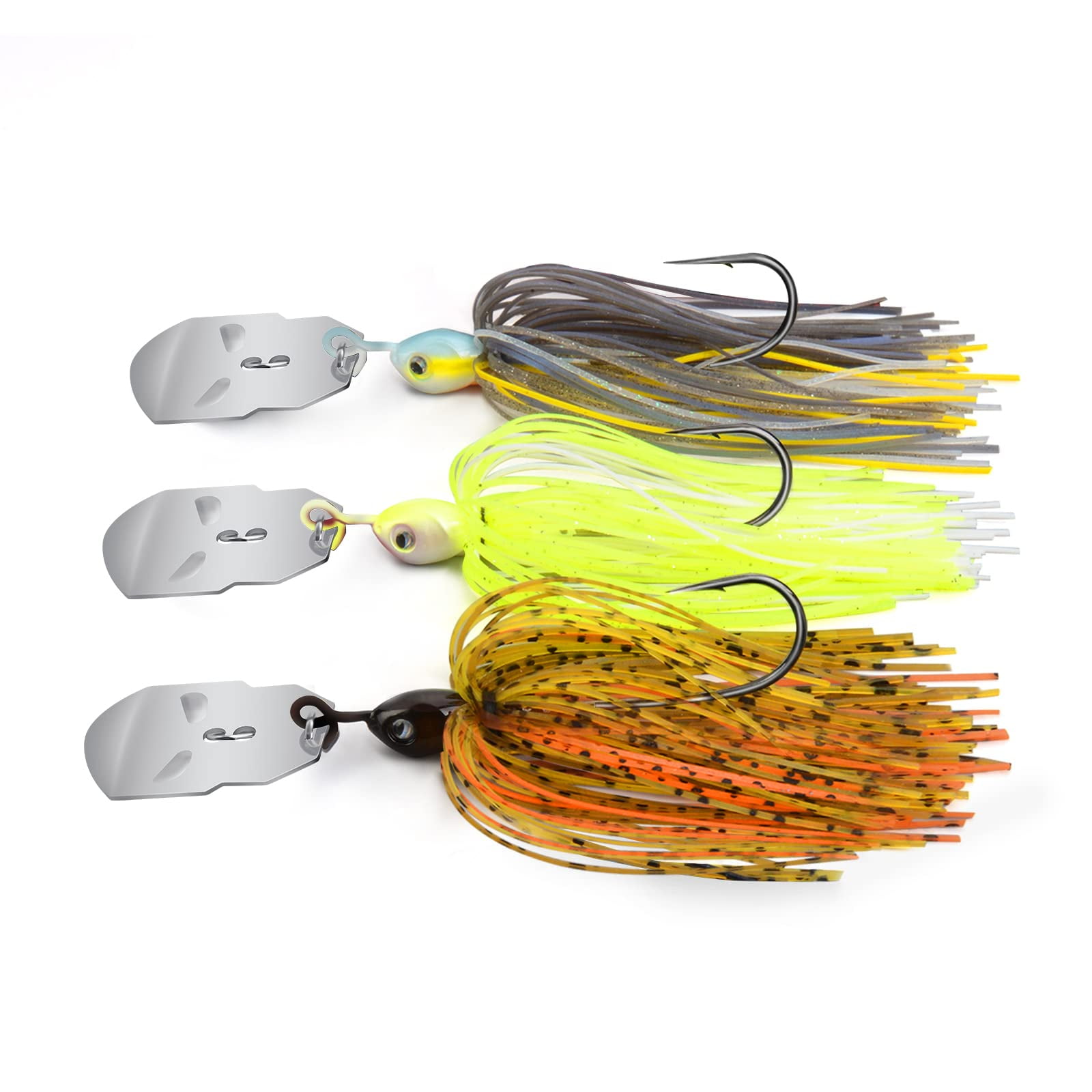 Fishing Lures, 3 pc Multi-Color Kits, Irresistible Vibrating Action ...