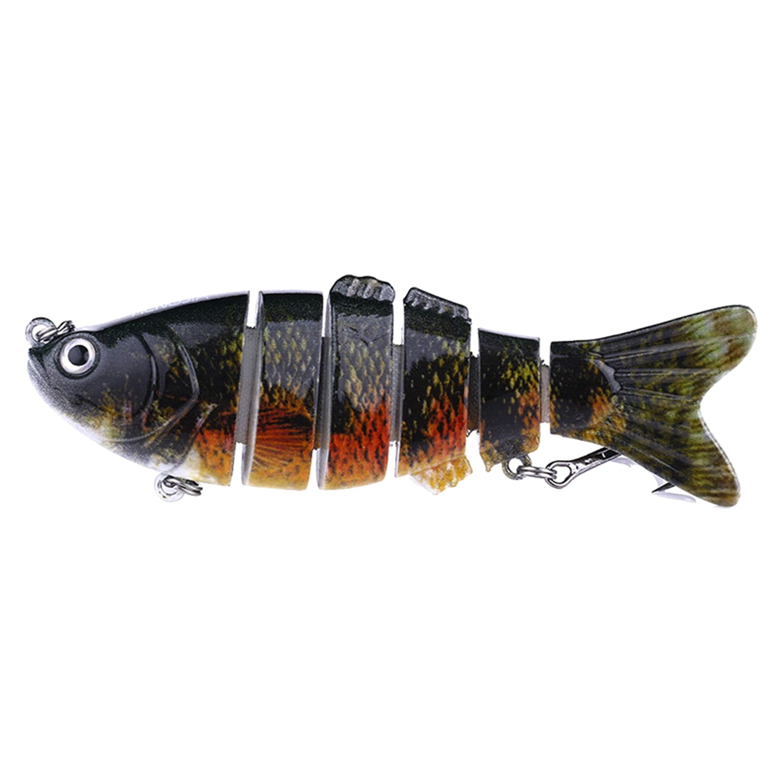 Fishing Lures 7-Segments Fish Bass Minnow Swimbait Tackle Hook Lure ...