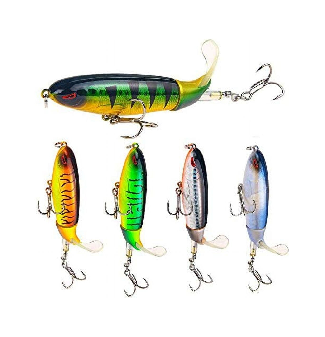 Fishing Lures Baits Whopper Plopper Bass Lure 0.46oz/3.94 inch Artificial Hard Bait Topwater ...