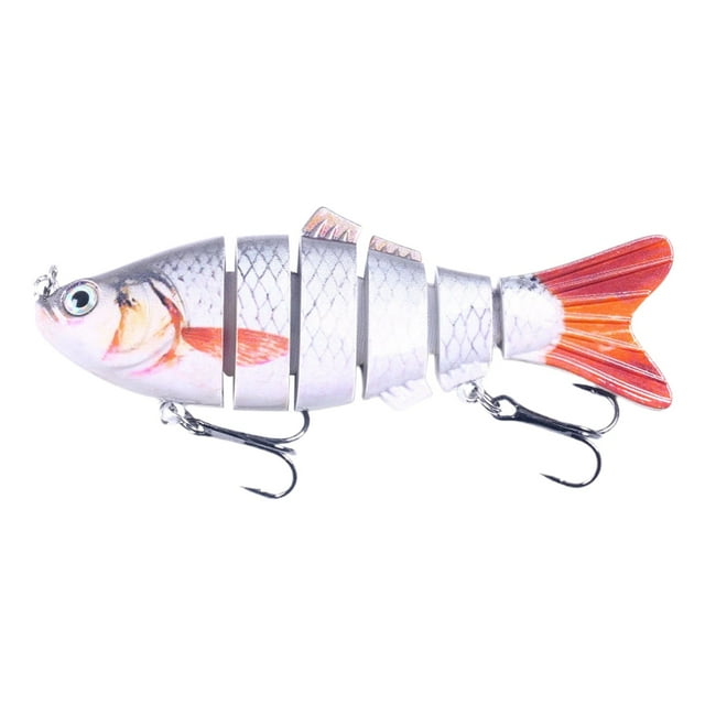 Fishing Lures for Bass, 3 Multi Jointed Swimbaits with 2 Crankbaits ...